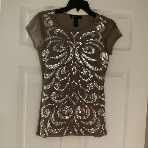 INC International Concepts | Tops | Elegant Sequin Embellished Top ...